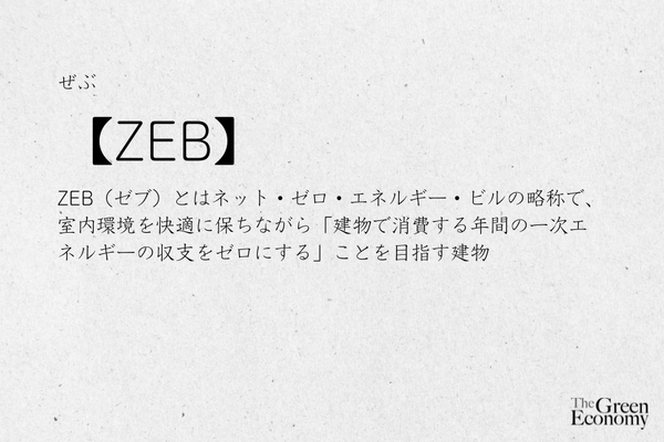 ZEB（ゼブ）とは？【簡単SDGs用語解説】 | The Green Economy